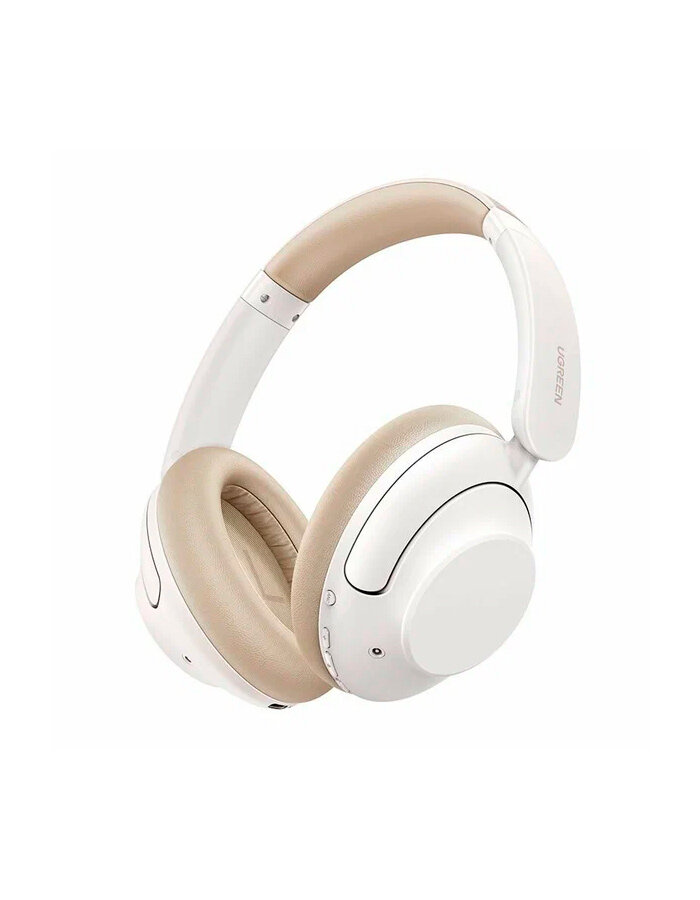 Наушники накладные беспроводные UGREEN HP202 (15809) HiTune Max 5 Hybrid Active Noise-Cancelling белые