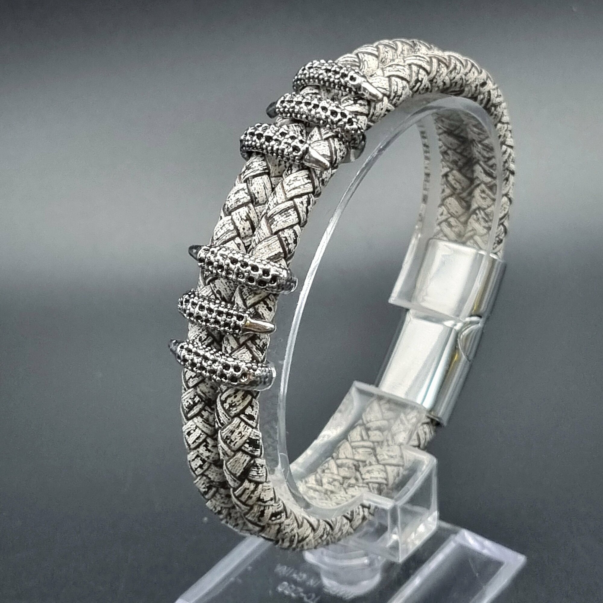 Славянский оберег, плетеный браслет, металл