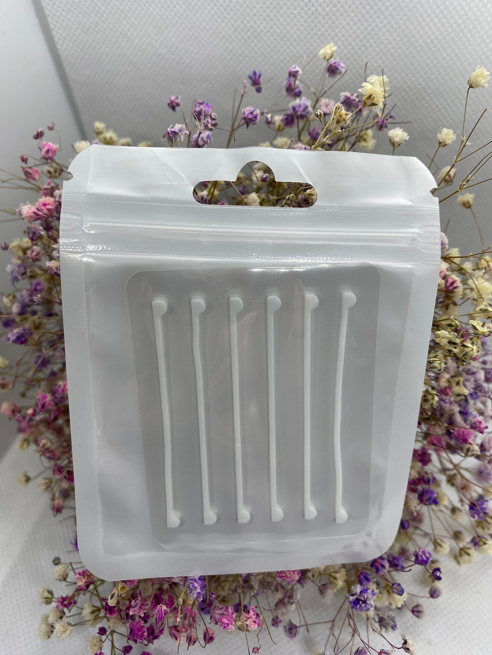 Лента компенсатор для ламинирования ресниц силиконовые, многоразовые белые (6 шт, 3 пары)