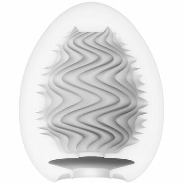 59969 Tenga Egg Wonder Wind. Мастурбатор с рельефом в виде волн