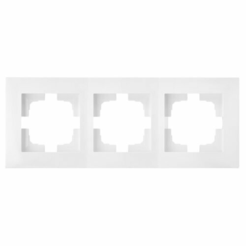 Рамка трехместная BYLECTRICA Стиль новый белая (юлиг.735212.553)