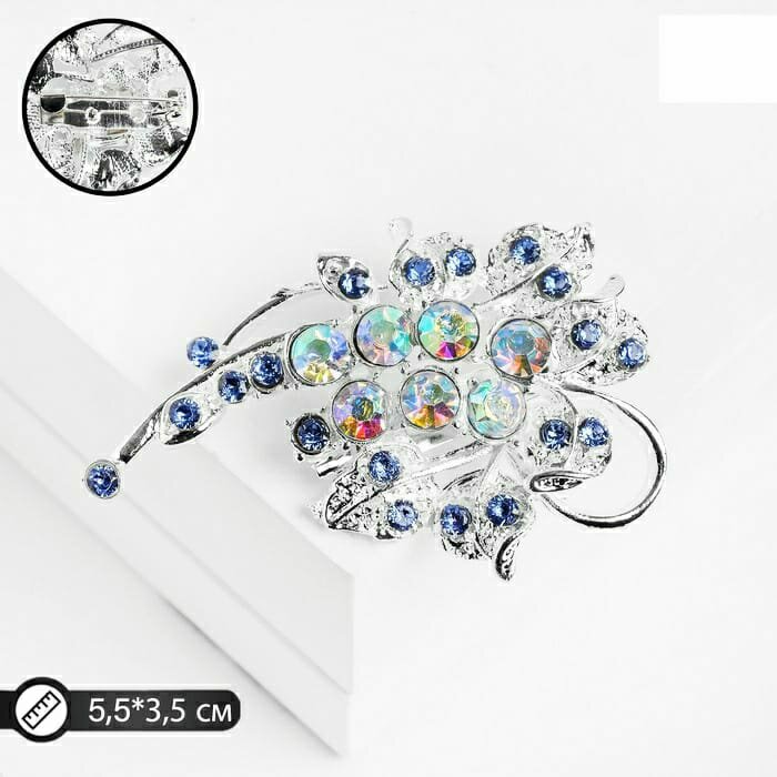Брошь, стразы