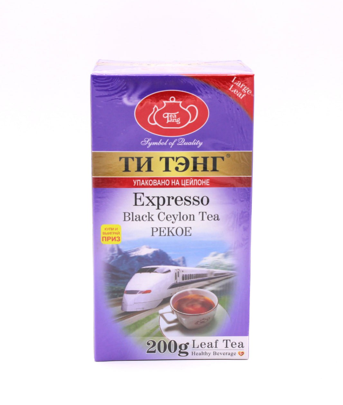 Чай Ти Тэнг Espresso PEKOE, черный, листовой, цейлонский, 200г