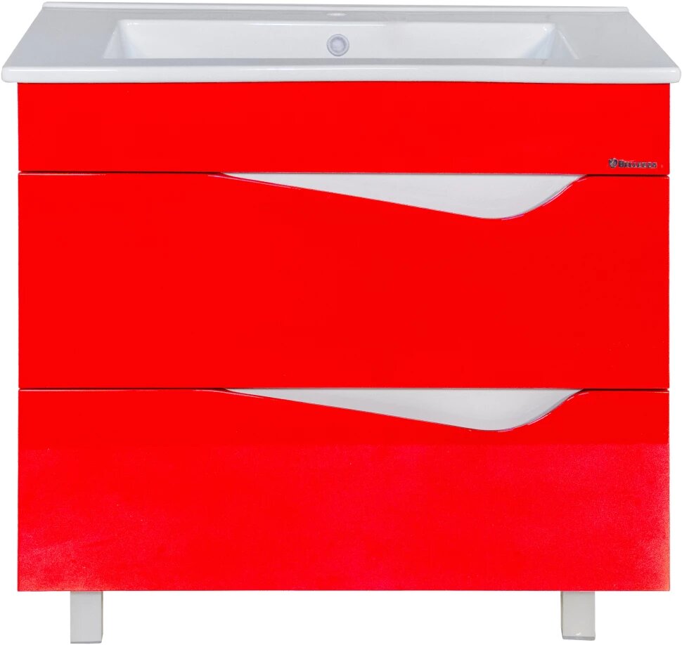Тумба красный глянец/белый глянец 82 см Bellezza Эйфория 4639114660037