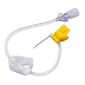 Безопасная Игла Губера [про-во Россия] 20G (0.9 мм) х 20 мм с удлинителем и крыльями для длительных инфузий