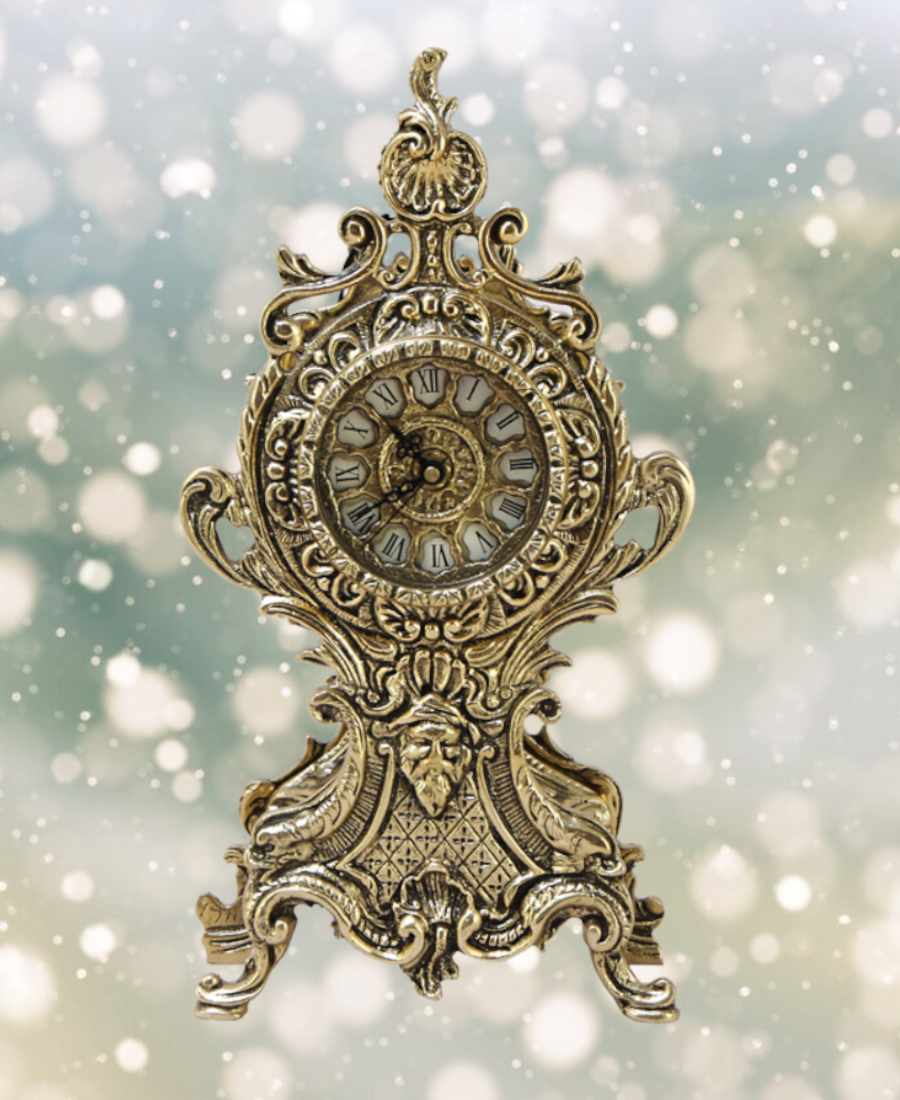 Часы каминные "Феникс", бронза