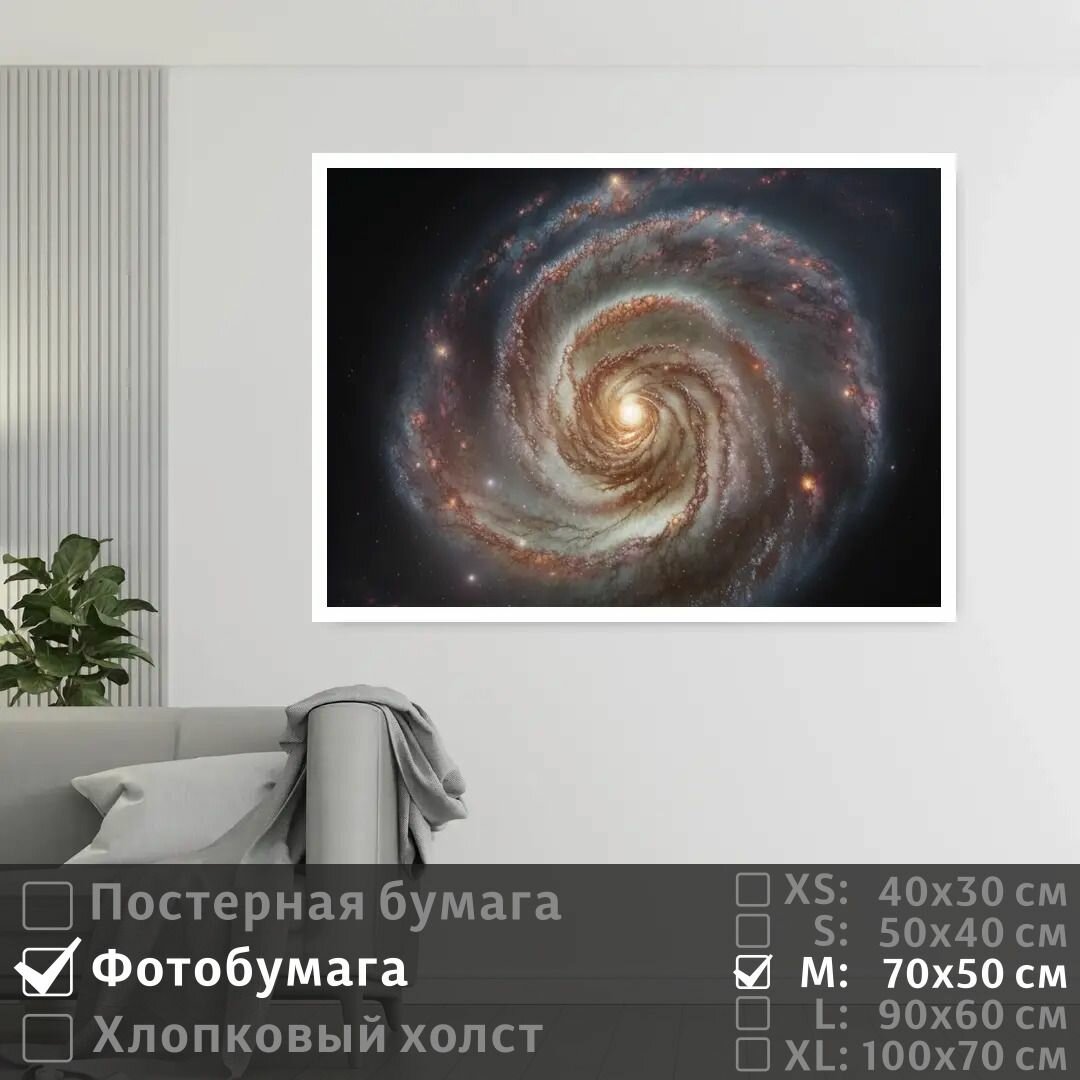 Постер на фотобумаге Млечный Путь В Галактике 70х50 см ПолиЦентр