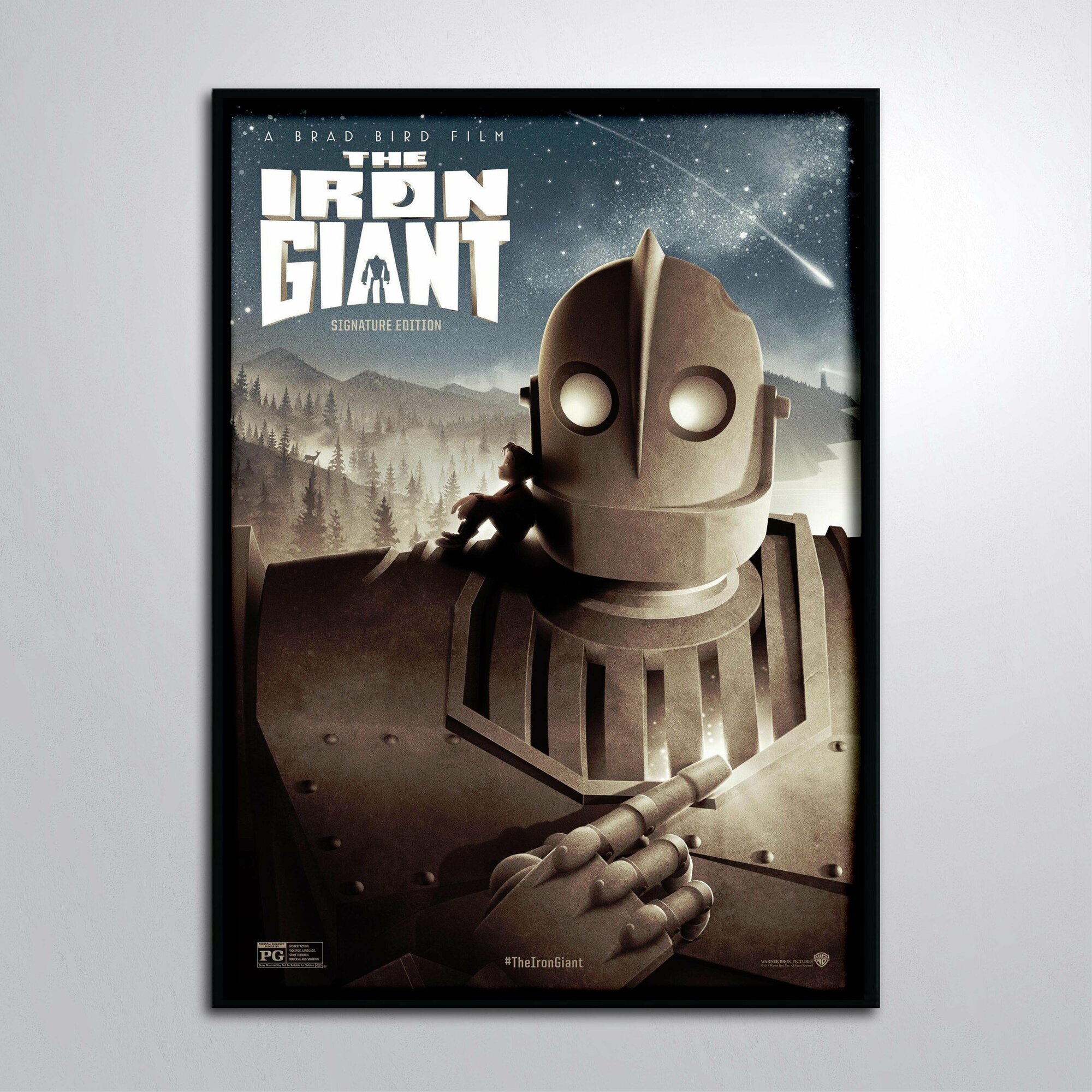 Постер в раме/Стальной гигант Робот The Iron Giant