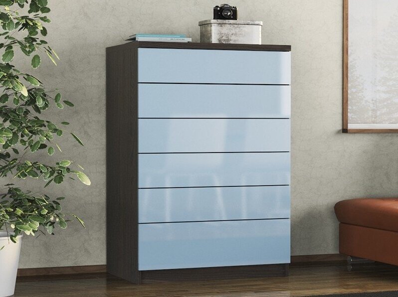 Комод МебельЛэнд24 Шайн - 10 80x50x127 с 6 ящиками