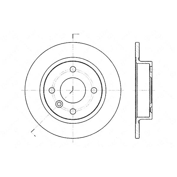 STELLOX 6020-4824-SX (23-0309 / 230309 / 3342616.5) диск тормозной задний\ Volvo (Вольво) 440 / 460 / 480