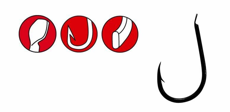 Крючок Gamakatsu Power Carp NSB Black №14