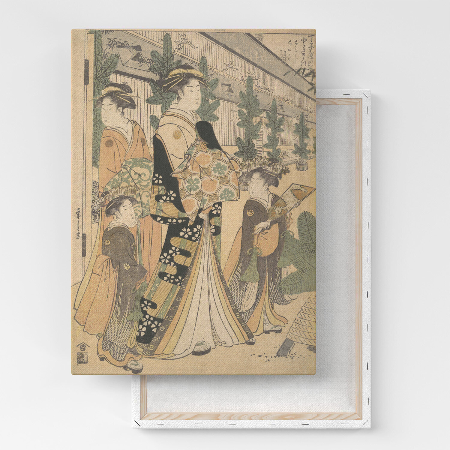 Картина на холсте, репродукция / Тёбунсай Эйси / Размер 30 x 40 см