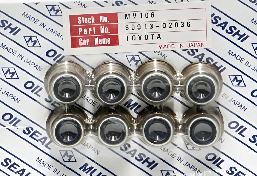 Колпачок маслосъёмный к-т 8шт. L; MV106; 90913-02036; TOYOTA; MUSASHI