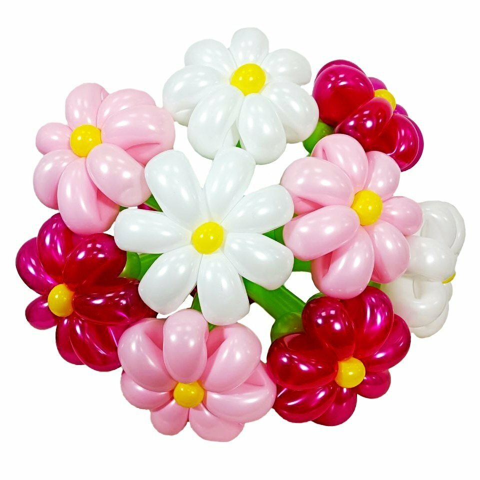 Букет из воздушных шаров "Весенние ромашки"
