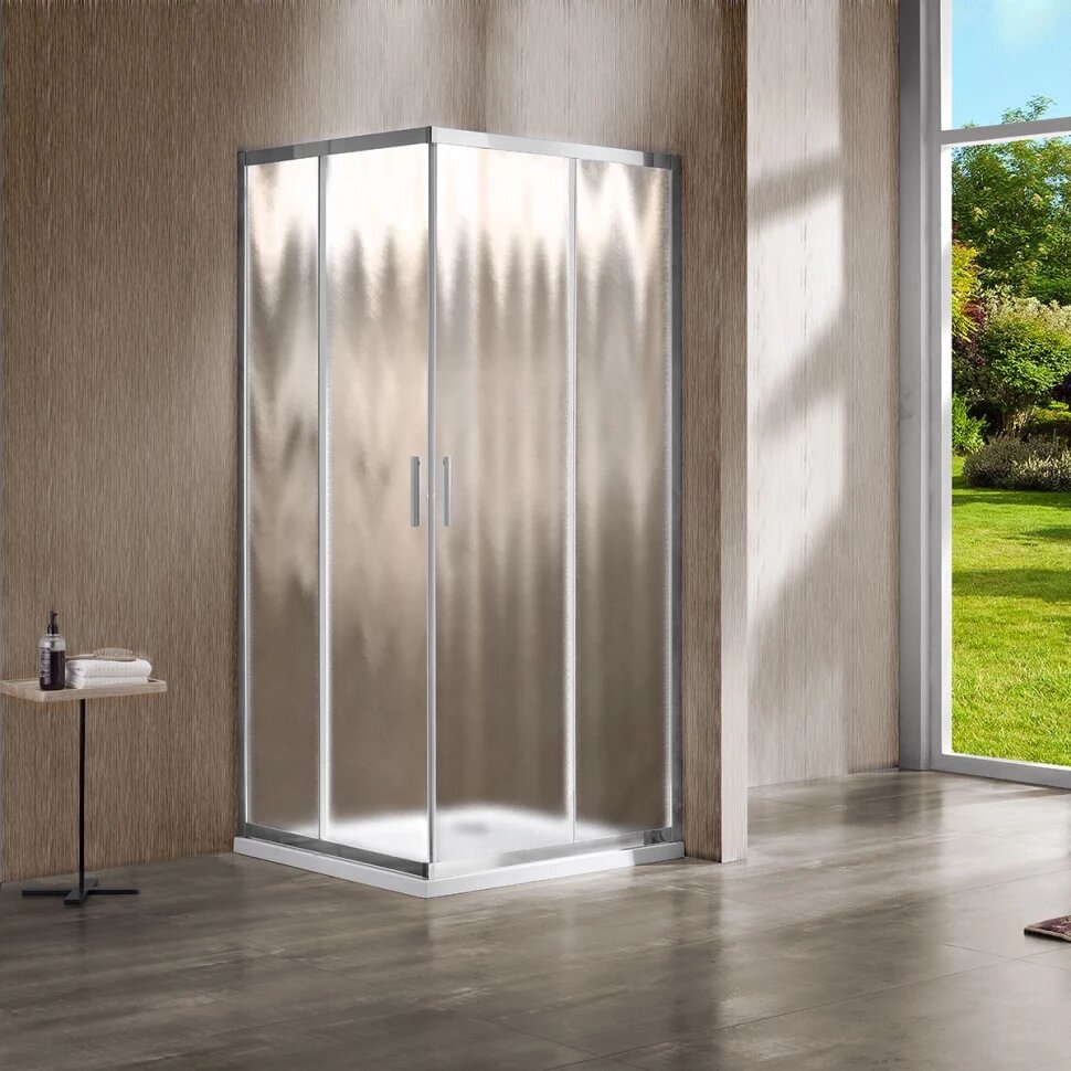 Душевой уголок 110x100 см Vincea Garda VSS-1G1011CH шиншилла