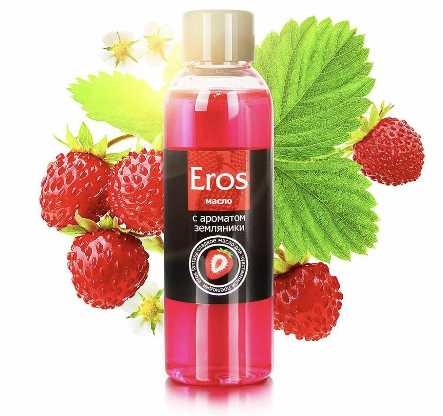 Масло массажное Биоритм Eros Exotic, c ароматом земляники 75 мл