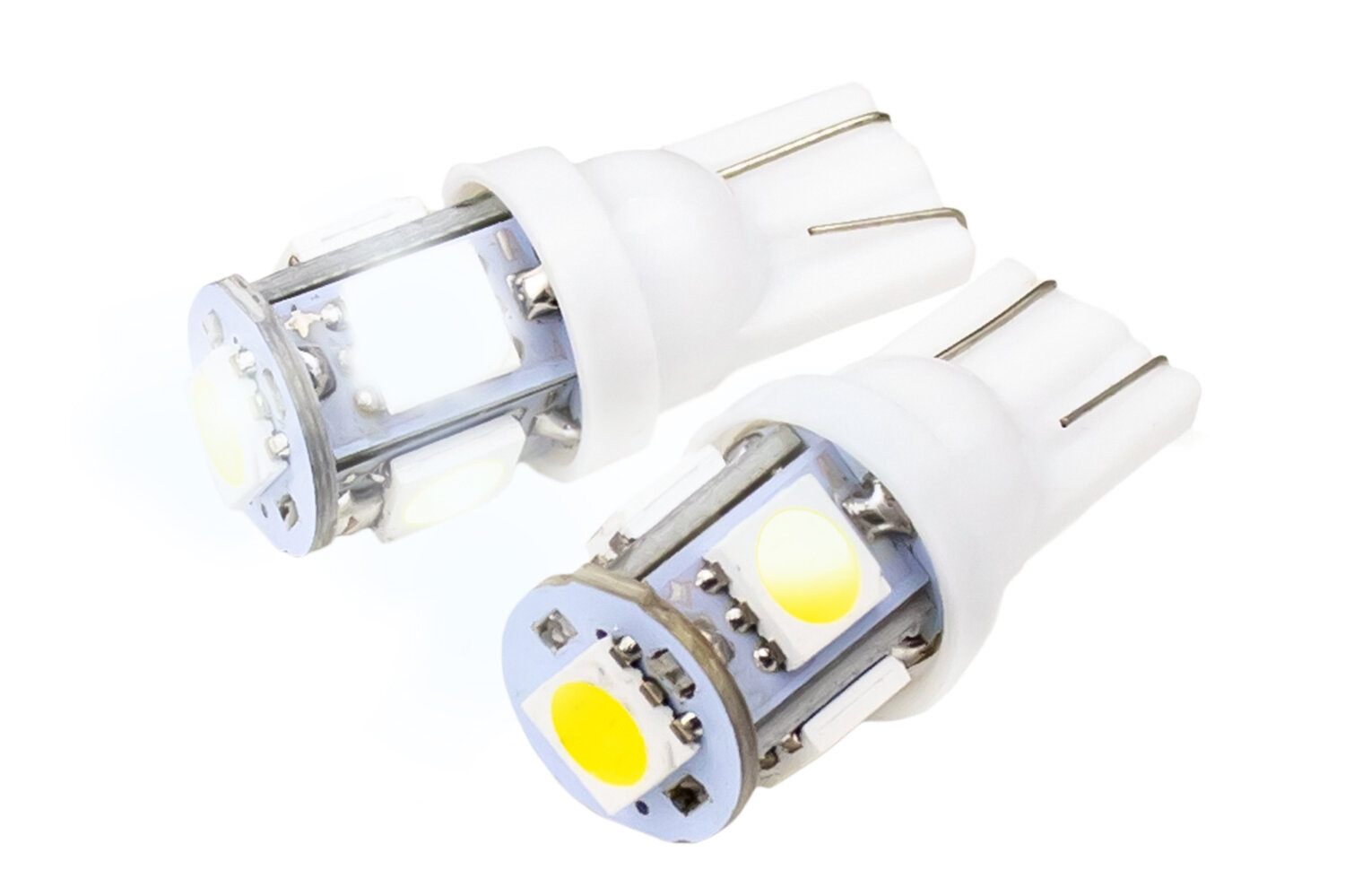 Светодиодные лампы T10 501 4smd cob 1063 W5W для габаритов и повторителей поворотников