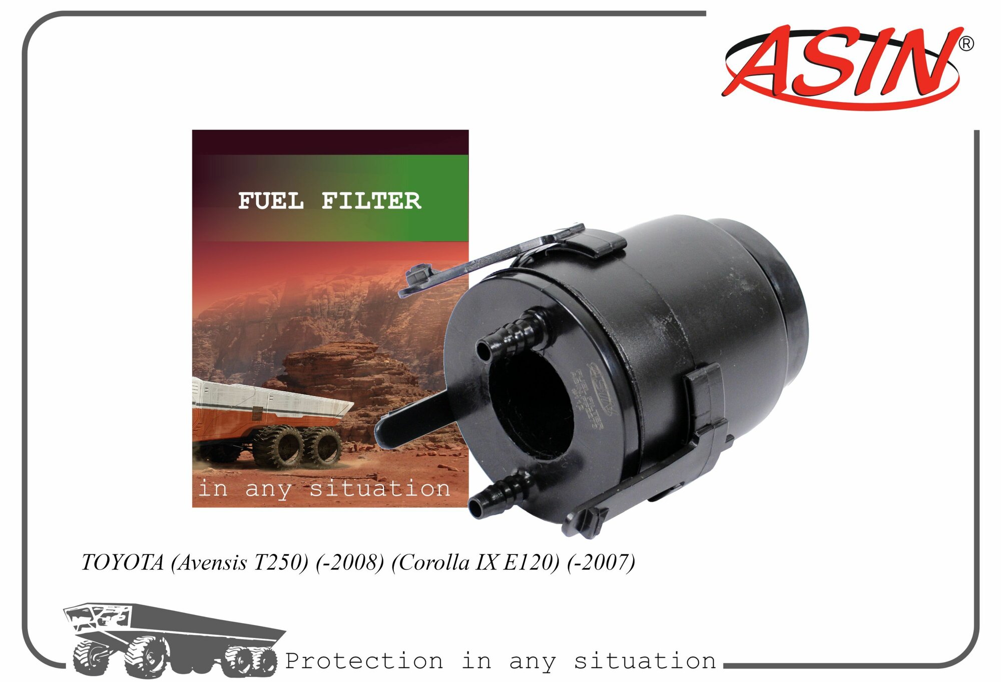 Фильтр топливный 23300-0D020 ASIN. FF2273 для TOYOTA Avensis T250 -2008 Corolla IX E120 -2007