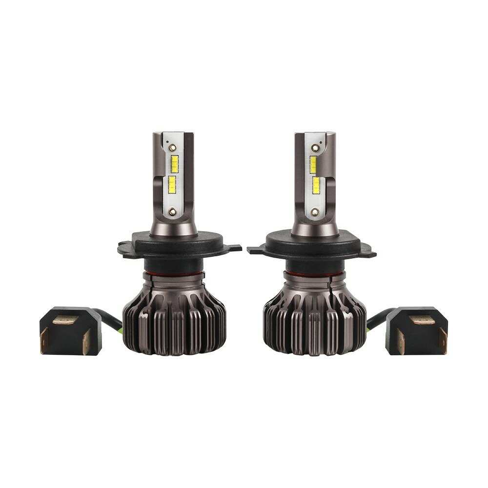Лампа светодиодная 8-32v h4 25w p43t 5000k vizant 2 шт. картон k2h4