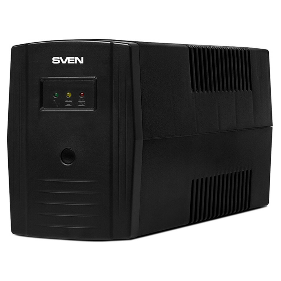 Источник бесперебойного питания Sven PRO 800, 2 розетки, 800ВA, 480Вт, черный, 353291