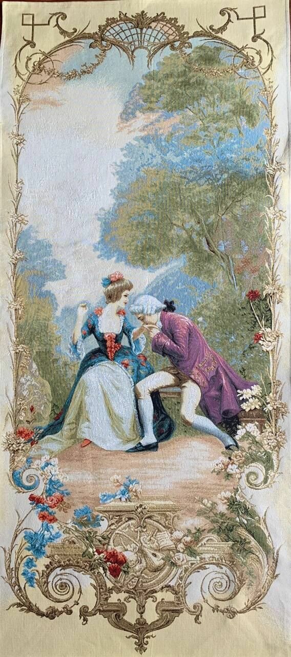 Панно гобеленовое на стену "Урок этикета", 154х68 см / Гобелен