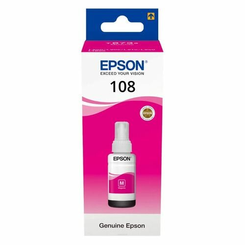 Чернила Epson 108 C13T09C34A, для Epson, 70мл, пурпурный
