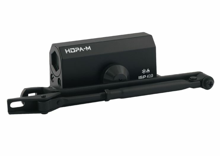 Доводчик Нора-М 410 ISPARUS (15-60кг) черный морозостойкий