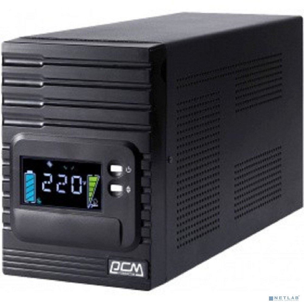 PowerCom Smart King Pro+ SPT-3000-II LCD ИБП {Line-Interactive, 3000VA/2400W, Tower, 8 xC13 + 1 xC19, USB, SNMP Slot} (1152569)