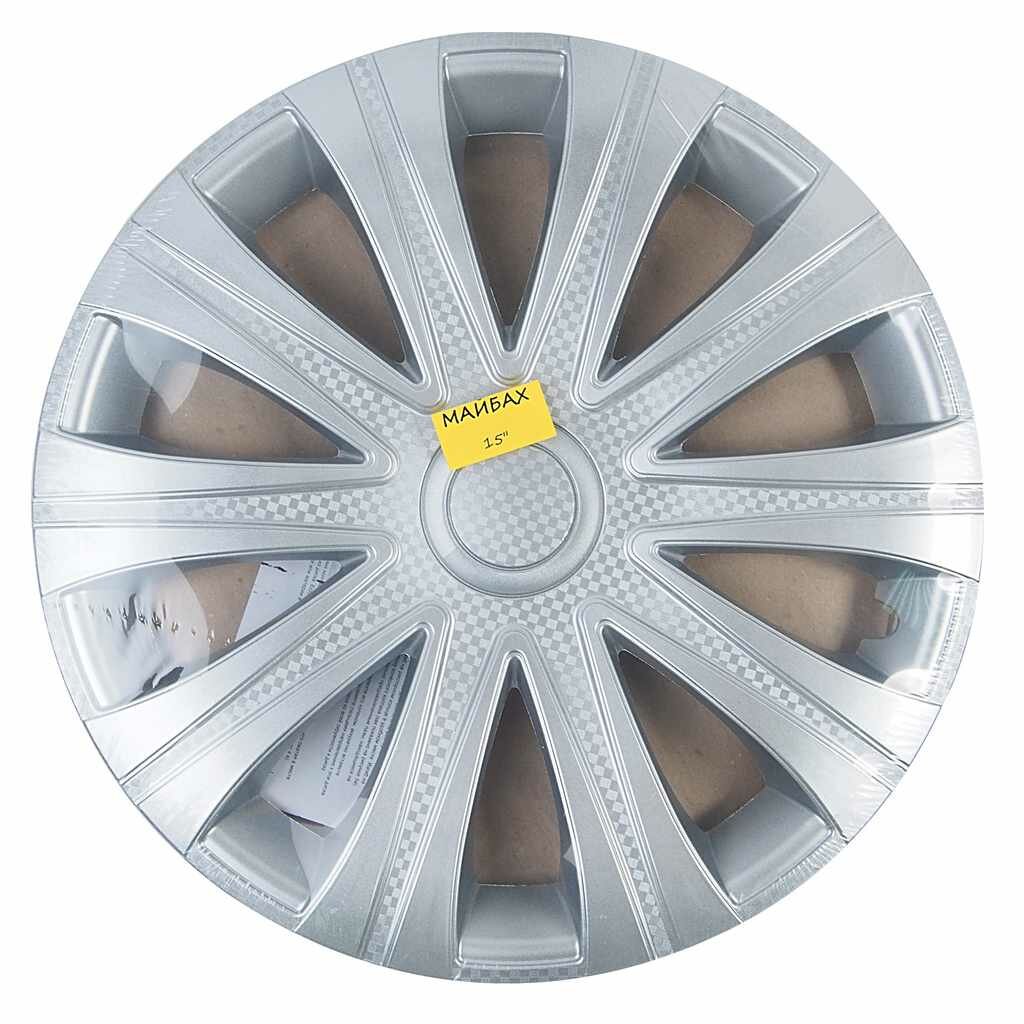 Колпак колеса R-15 серый майбах комплект 4шт, Майбах R-15, NO NAME