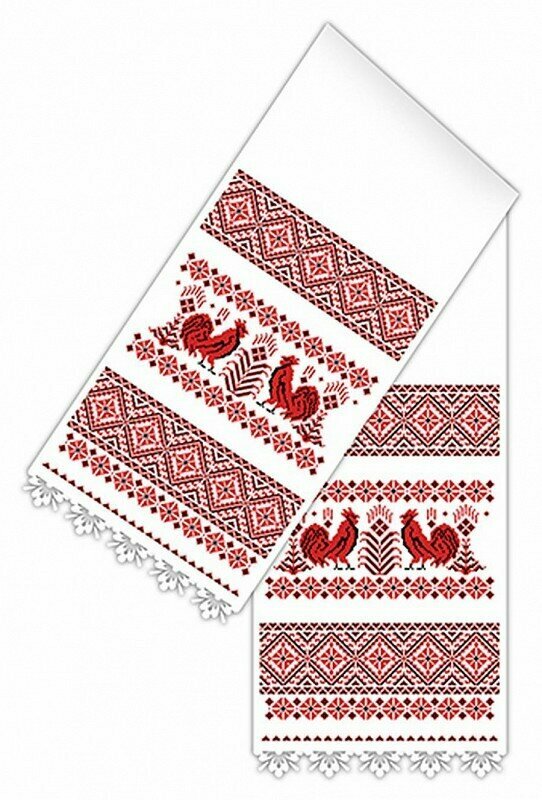 Набор для вышивания Каролинка #КРКН-2023 Рушник, Несчетный крест, 37 х 200 см