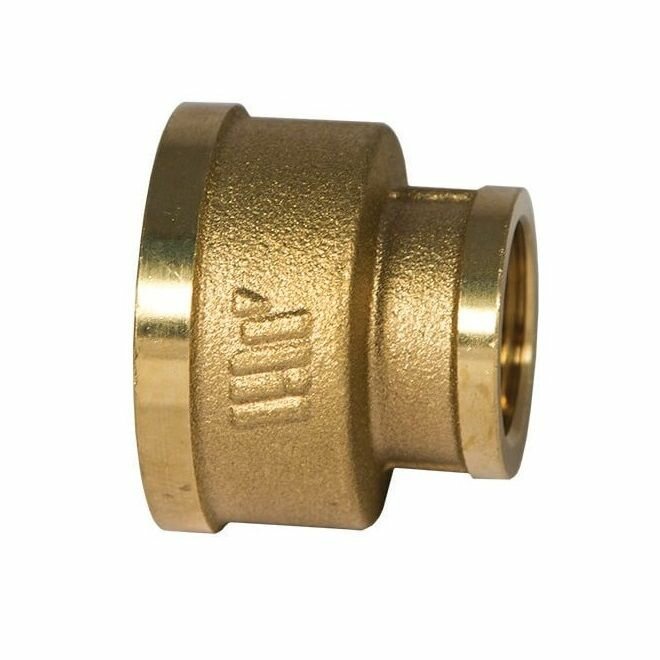 Муфта переходная 1" х 1/2" г./г. латунь