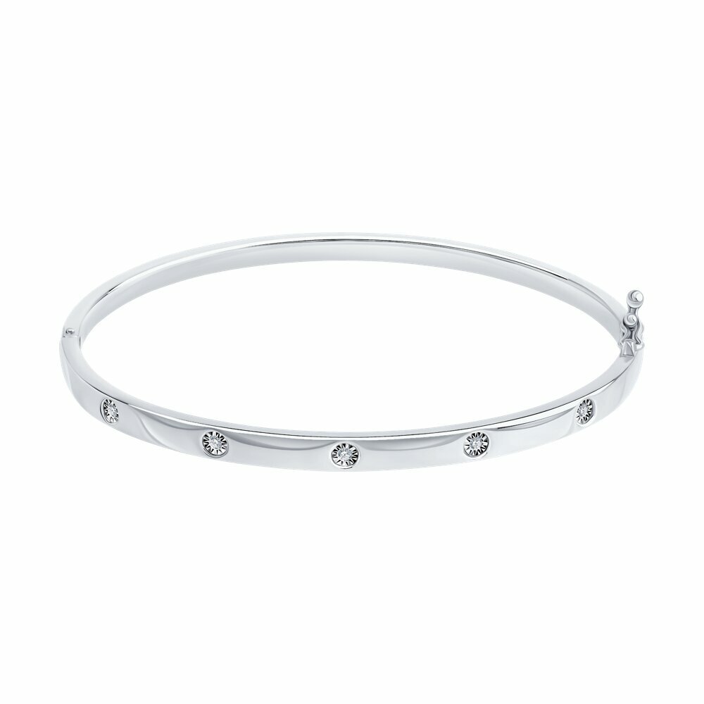 Браслет, белое золото, 585 проба