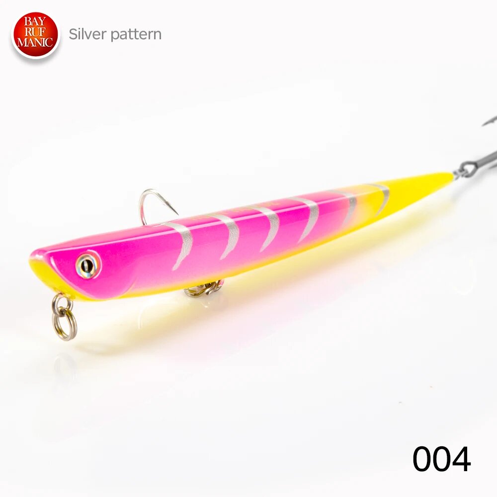 Hunthouse Bay RUF MANIC тонущий карандаш 75/99/155 мм 8/18.5/31.5 г для Розовый, 99mm 18.5g, 004