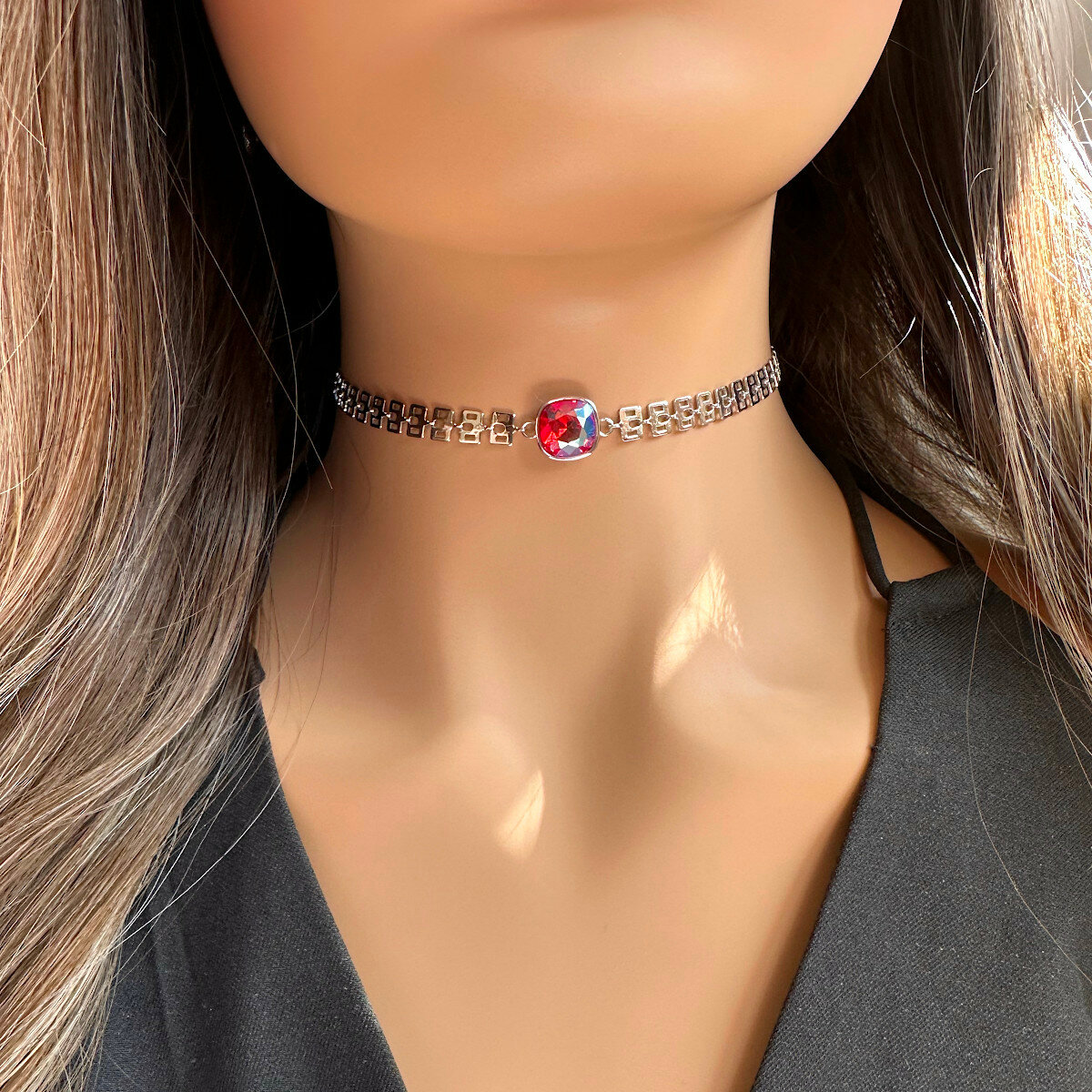 Чокер, кристаллы Swarovski