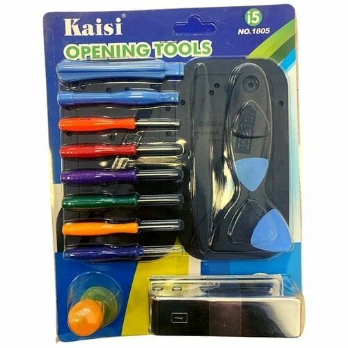 Набор инструментов Kaisi 1805 для iPhone (лопатки, карта болтов, присоска, отвертки) 16 предметов