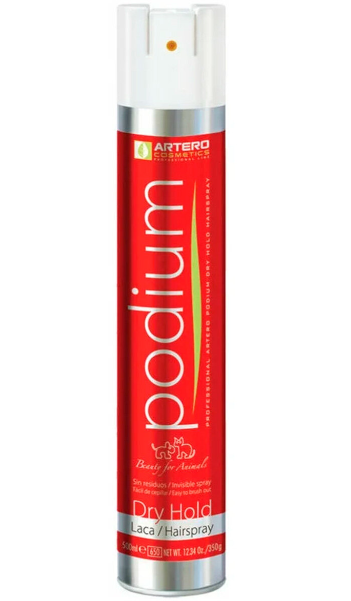 ARTERO SPRAY PODIUM DRY спрей для придания объема и фиксации шерсти для собак и кошек 400 мл (1 шт)