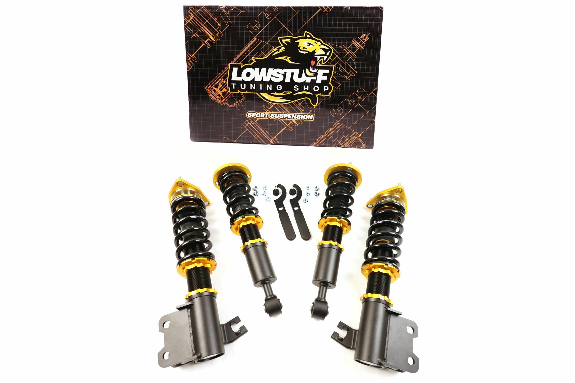 Винтовая подвеска Nissan Almera N14, Almera N15, Sentra B14, Sunny N14, Sunny N15 фултап койловеры с регулировкой высоты и жесткости LOWSTUFF EVO-III LSCSNI243