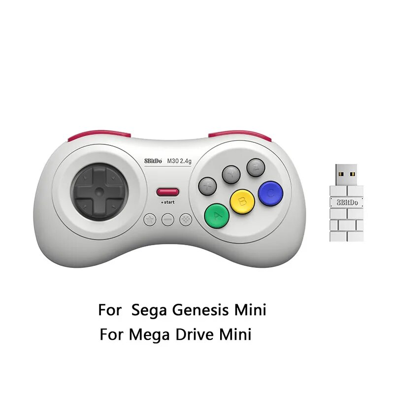 Беспроводной геймпад 8BitDo M30 для Sega Genesis/Mega Drive Mini SegaGenesisMini W
