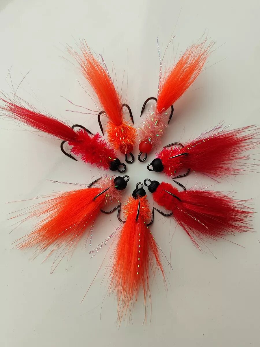 Набор Стримеров-мушек лососевых - 7 шт.