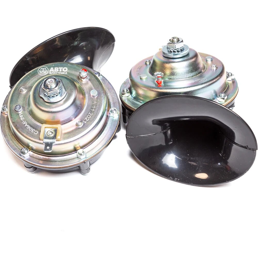 Автоэлектрика Сигнал звуковой камаз, маз 24в комплект, улитка 06.1226