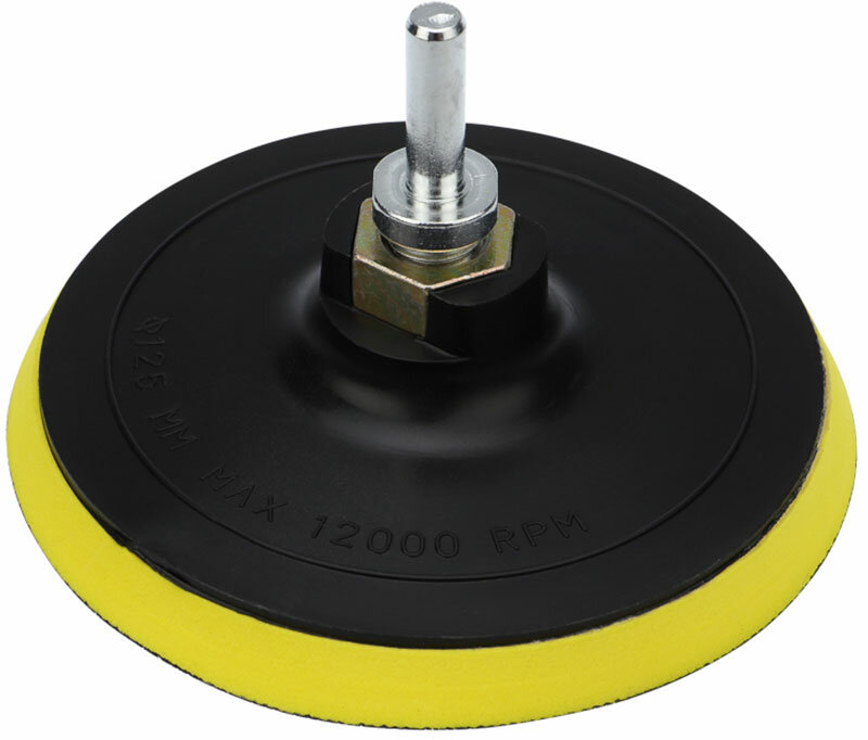 Насадка для дрели и УШМ с липучкой адаптером Kranz 125 мм, 10 мм, мягкая