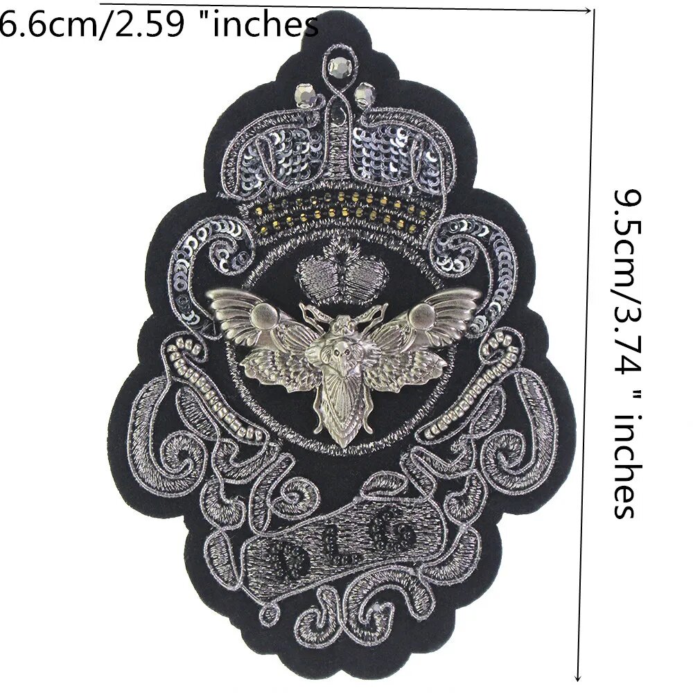 Нашивки с лисами и львом, бисер, 2 шт. C 2pieces