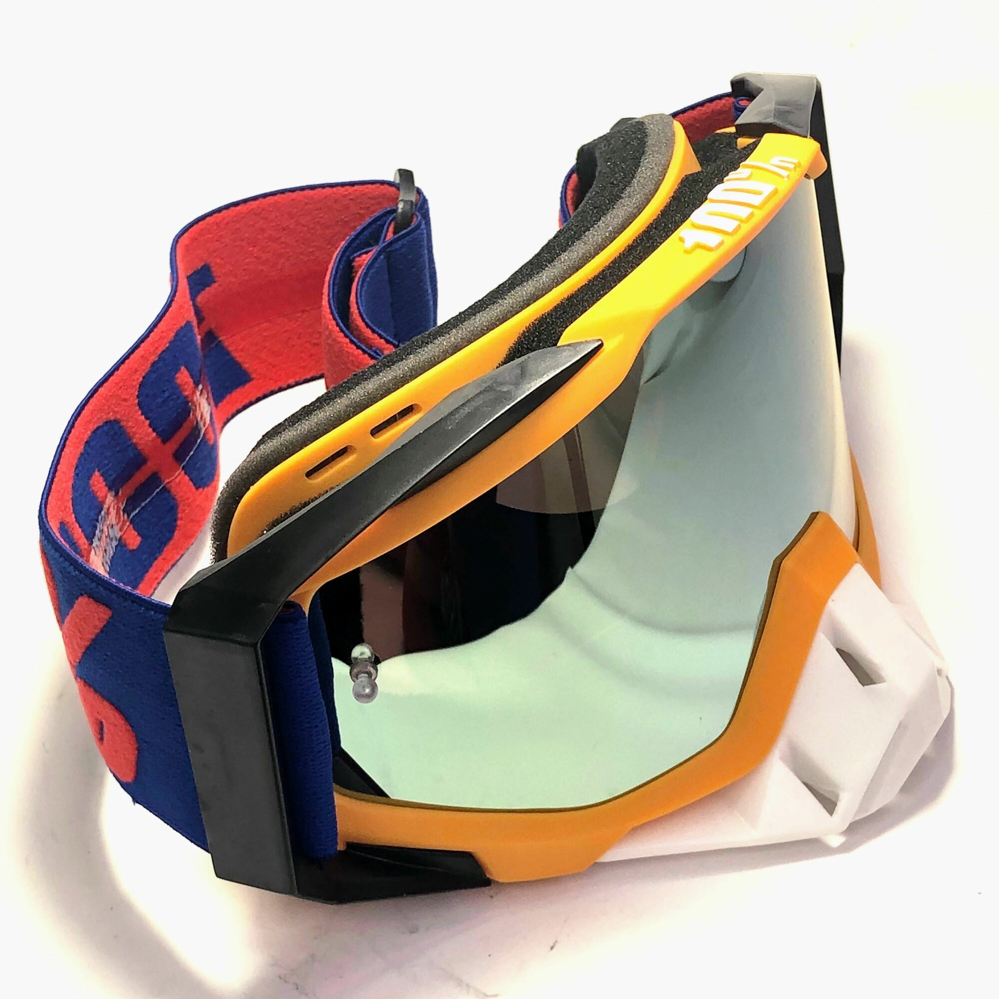 Очки STO оправа оранжевая, линза зеркальная оранжевая