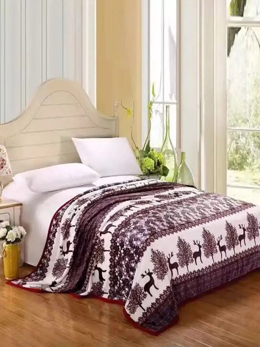 Плед 200х220 евро на кровать Lindo