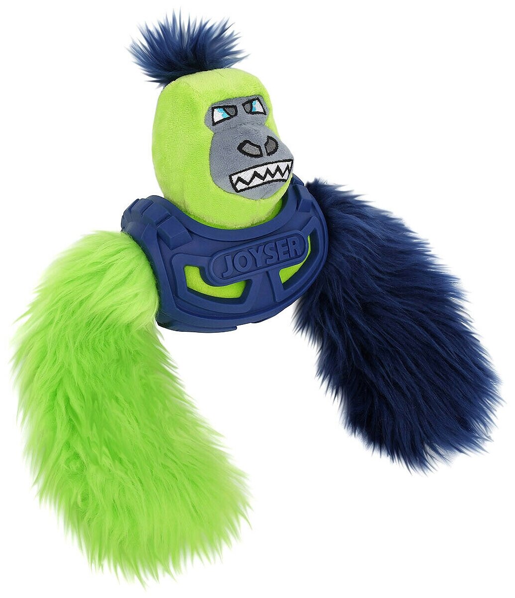 Игрушка JOYSER Squad J-Rell для собак Горилла в броне с пищалкой M/L синяя, 43 см 7013J