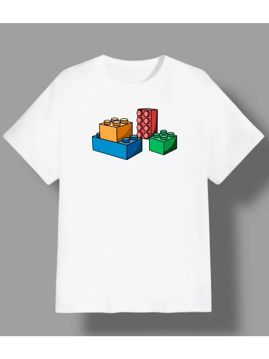Футболка лего кубики