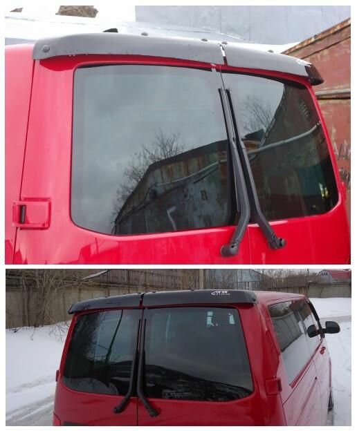 Дефлектор задней двери, для авто VW T5 2003-2015, VW T6 2015- с распашными дверями