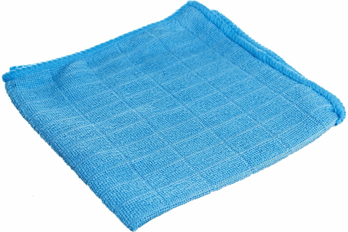 Рыжий кот M-03 голубая универсальная вафельная салфетка из микрофибры 30х30 см