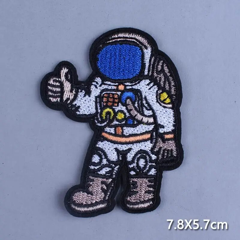 Нашивка космонавт, 7.8x5.7 см, Цвет: 3P-PE2136CT