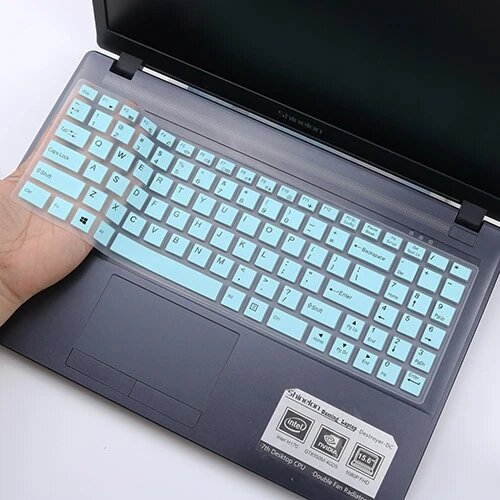 Силиконовый чехол для клавиатуры Maibenben X565 X639 X525 X558 Maibenben X577 X677 X627 whiteblue